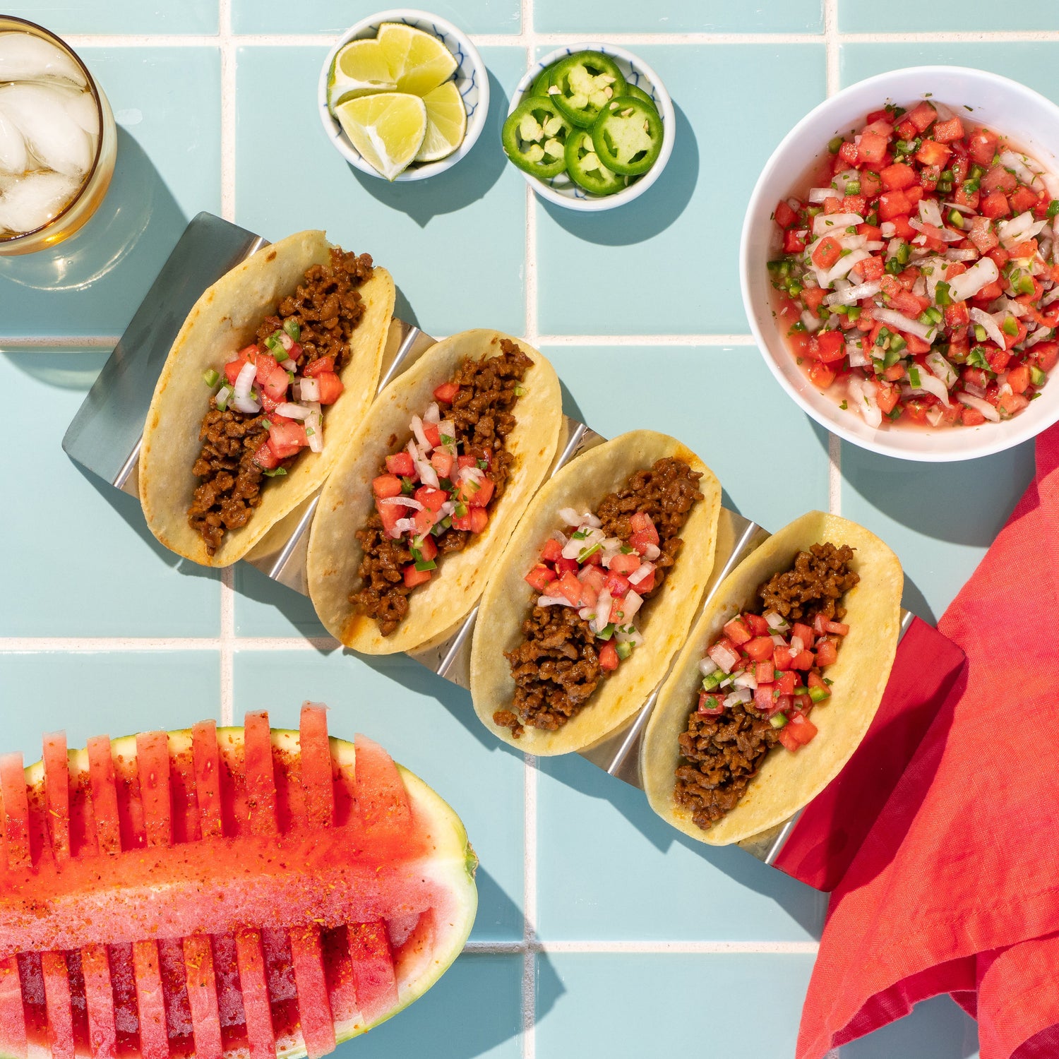 Watermelon Pico De Gallo Tacos – RollinGreens